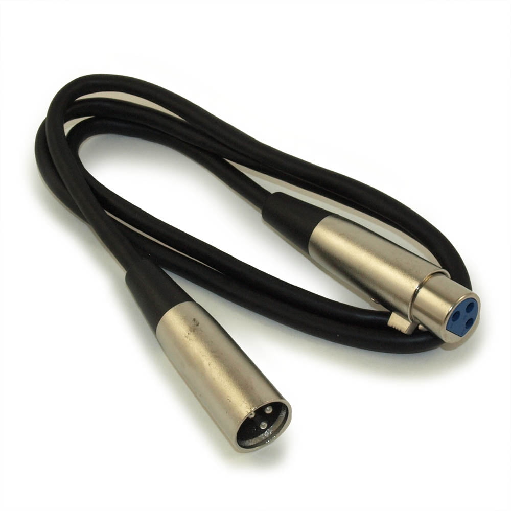 3Ft XLR 3P Male / Female Microphone / Audio Mixer Cable - Walmart.com