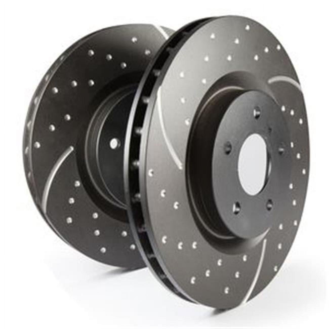 3GD Slotted & Dimpled Rotors for 1988-1996 Chevrolet Corvette, Black ...