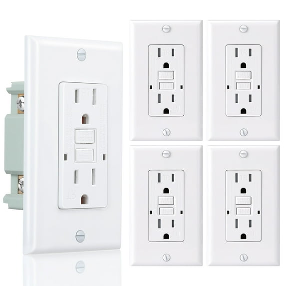 3GRACE GFCI Outlet 15 Amp, Tamper-Resistant, Self-Test, UL Listed, LED ...