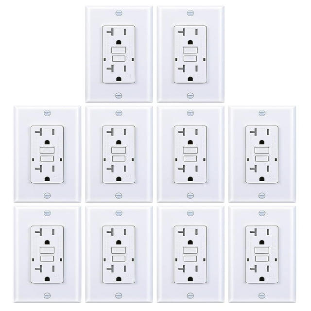 3GRACE 20 Amp GFCI Outlet, Tamper-Resistant GFI Receptacle with LED ...