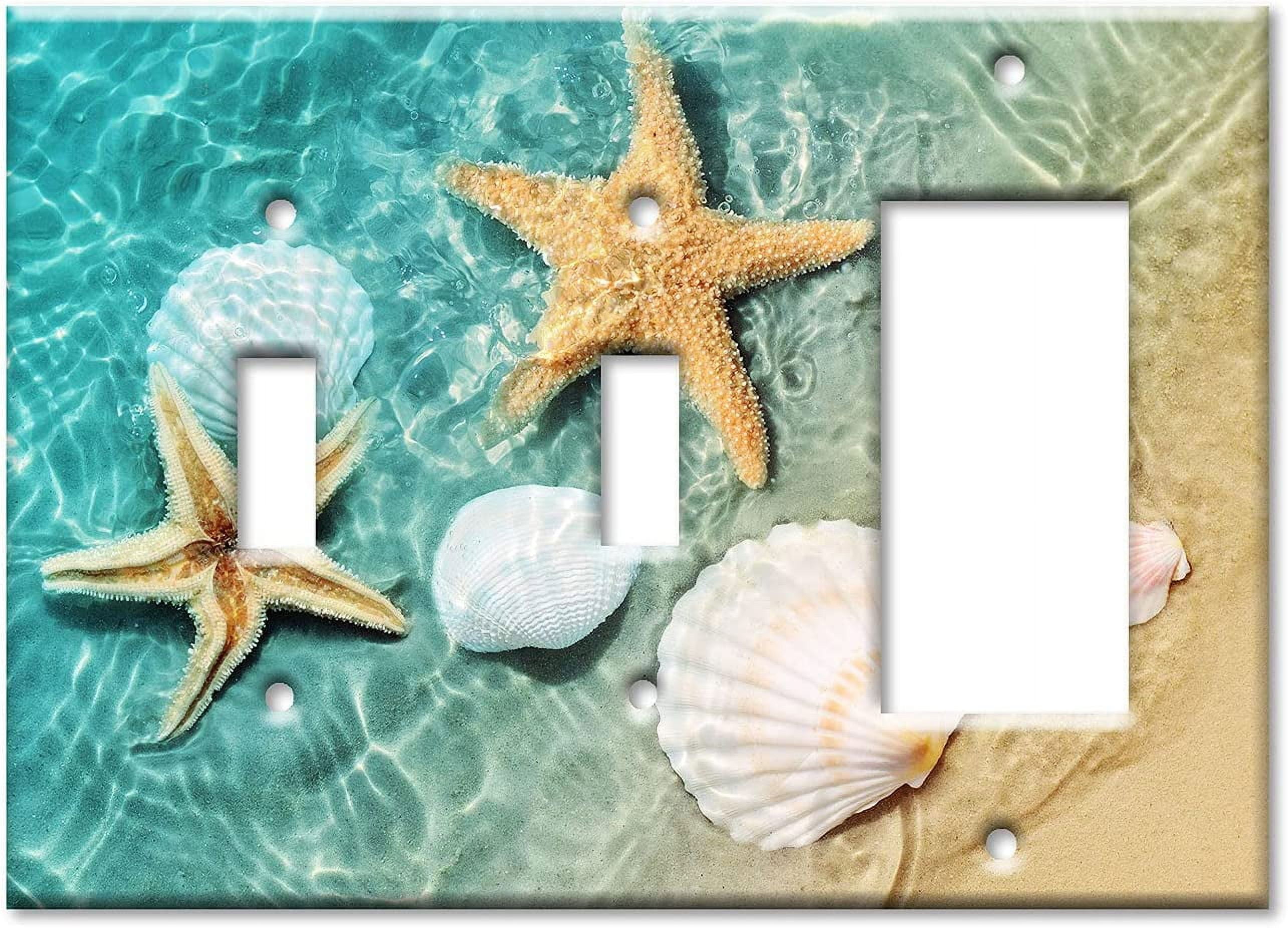 3Gang Combination OVERSIZED Switch Plate OVER SIZE Decorative Metal ...