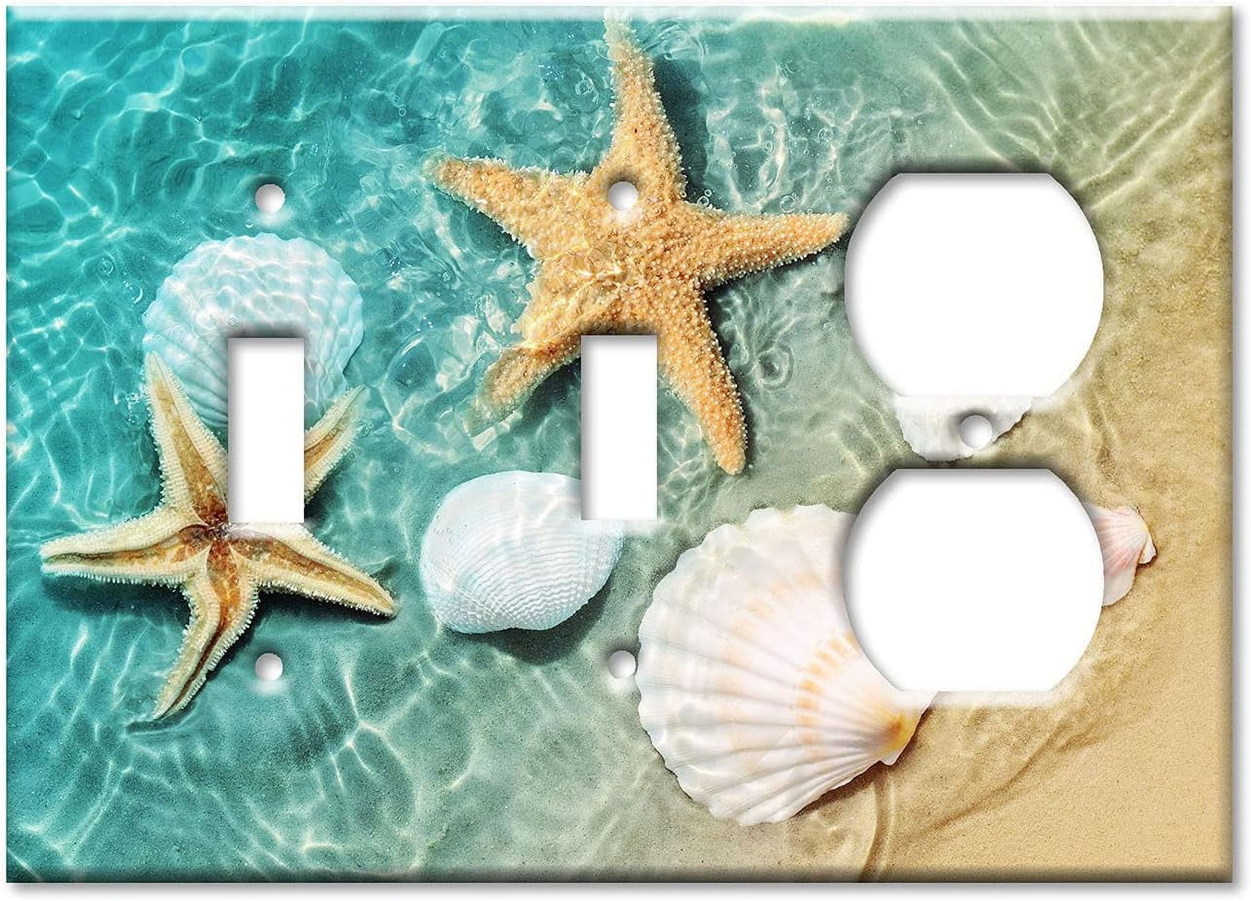 3Gang Combination OVERSIZED Switch Plate OVER SIZE Decorative Metal ...