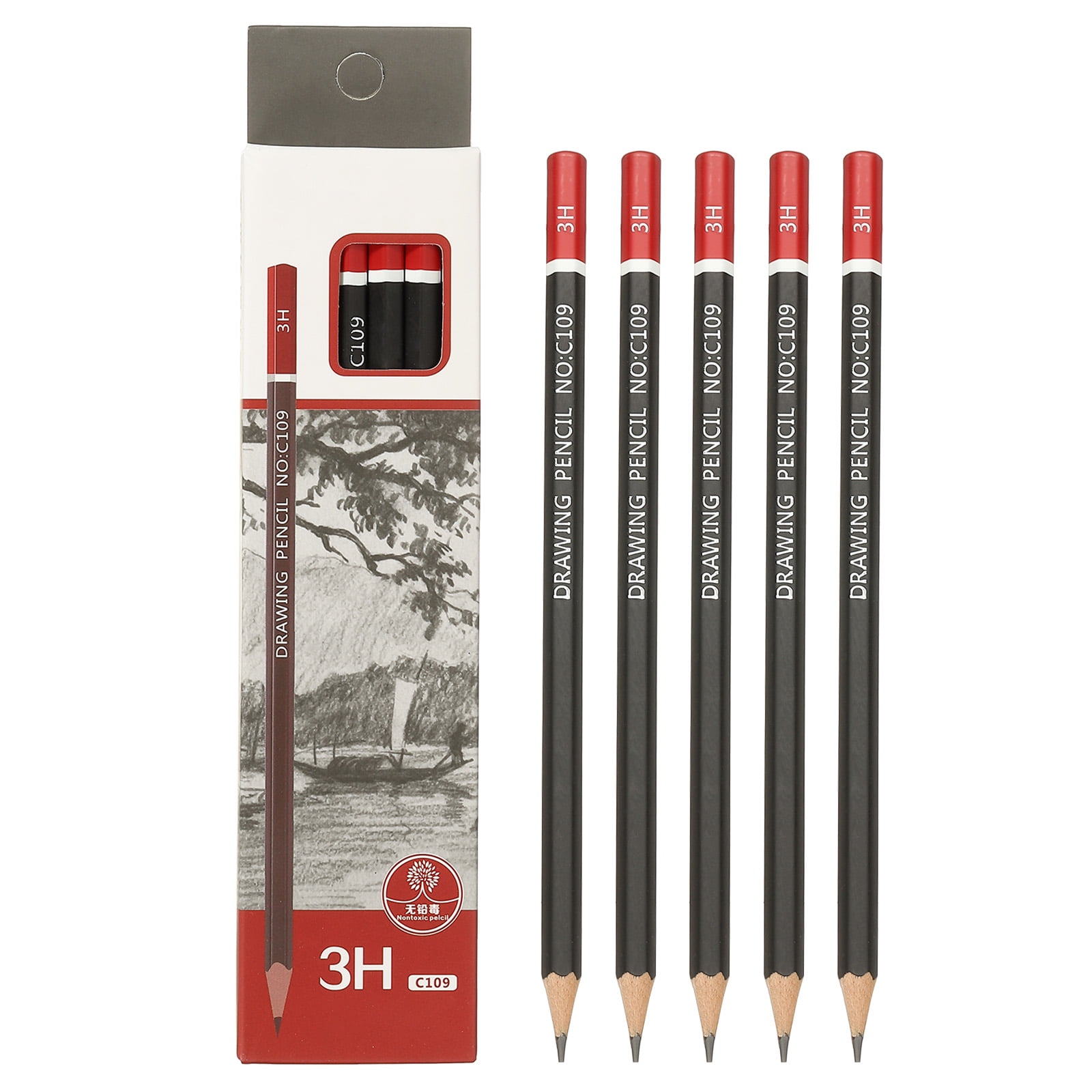 3H Drawing Pencils for Sketching, 12PCS Sketch Pencils for Drawing Art ...