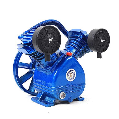 3HP 2 Piston V Style Twin Cylinder Air Compressor Head Pump 115PSI Air ...