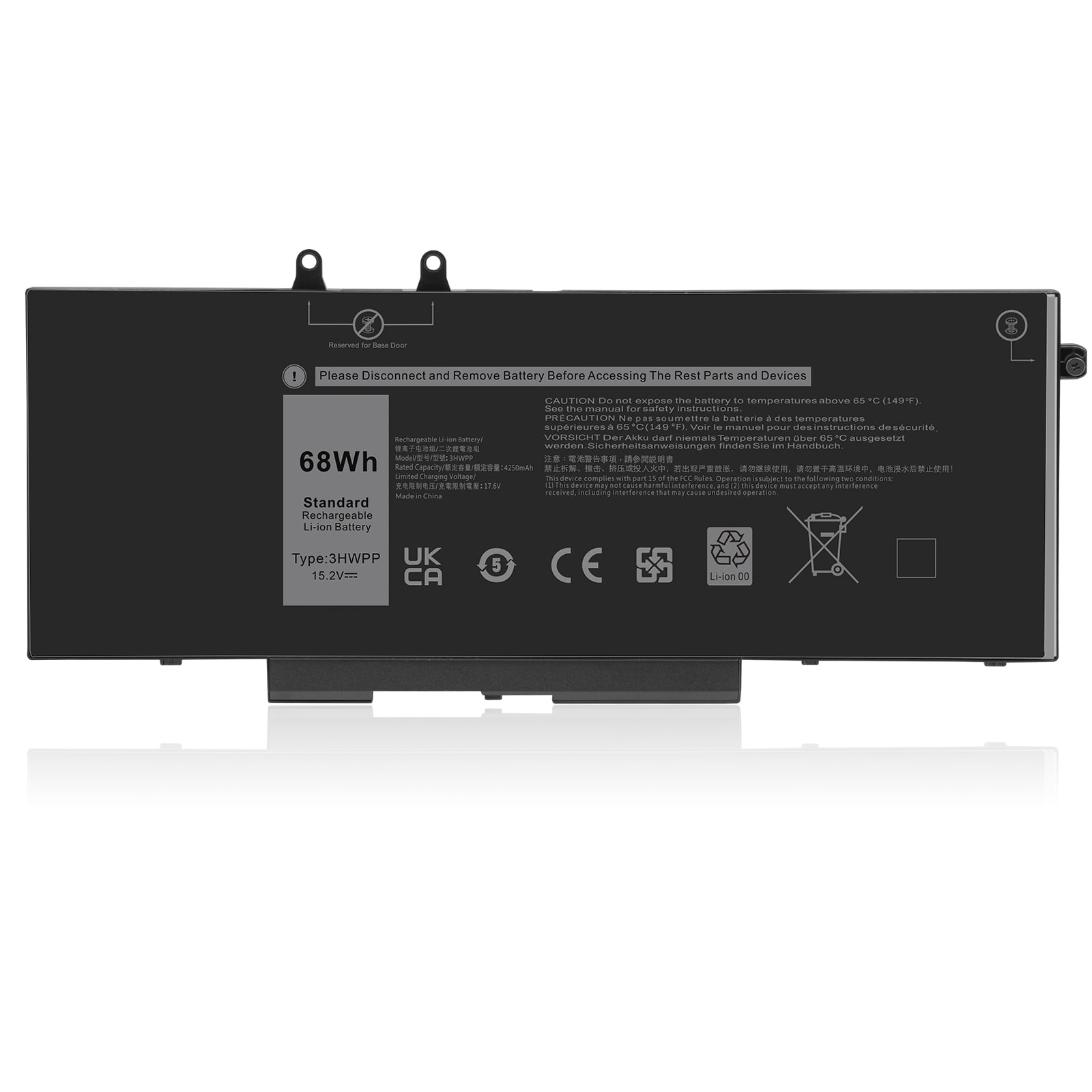 3HWPP Laptop Battery Replacement for Dell Latitude 5401 5410 5411 5501 ...