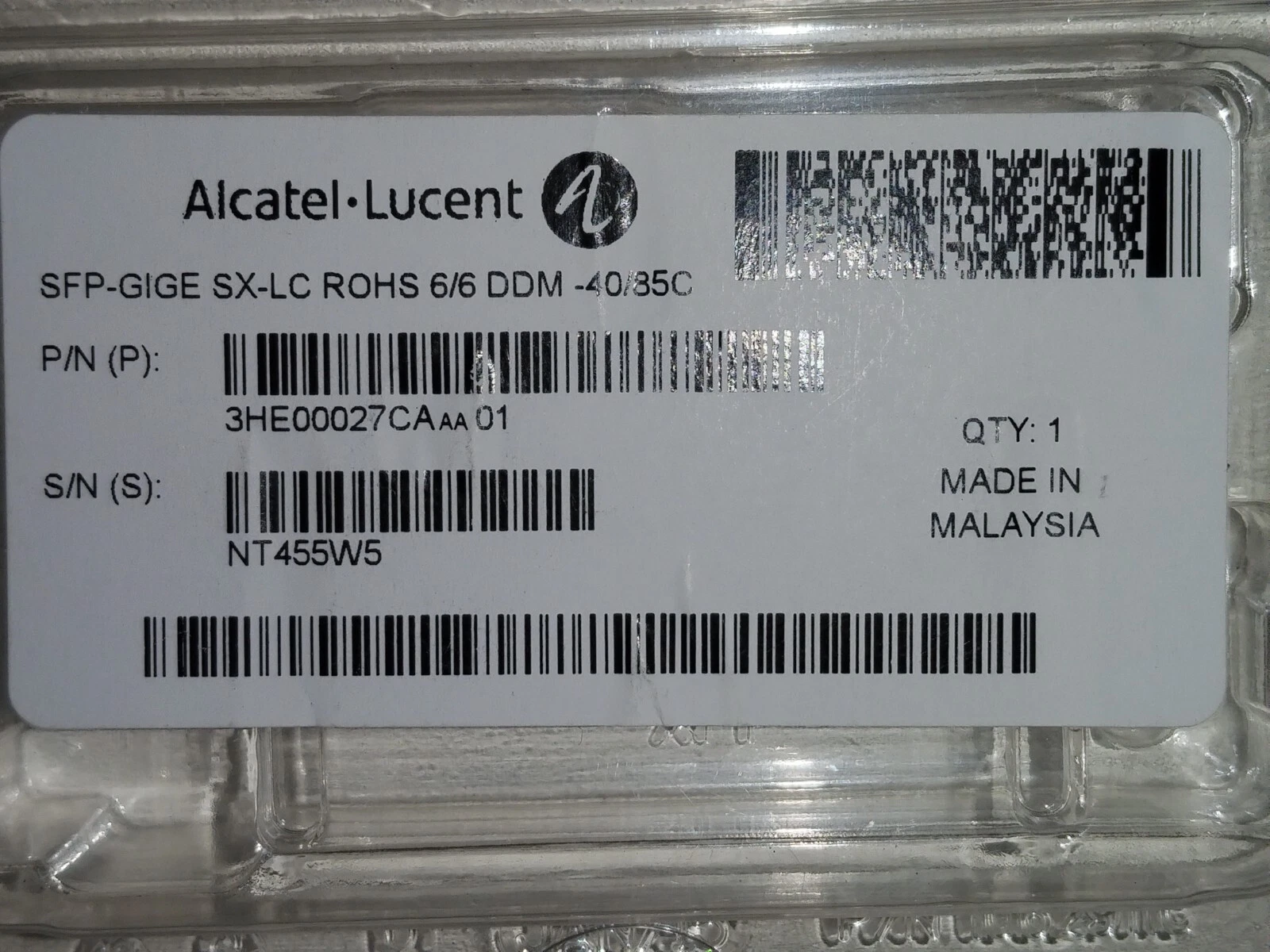 3He00027Ca Alcatel Lucent New Factory Sealed Sfp Transceiver Module - Walmart.com