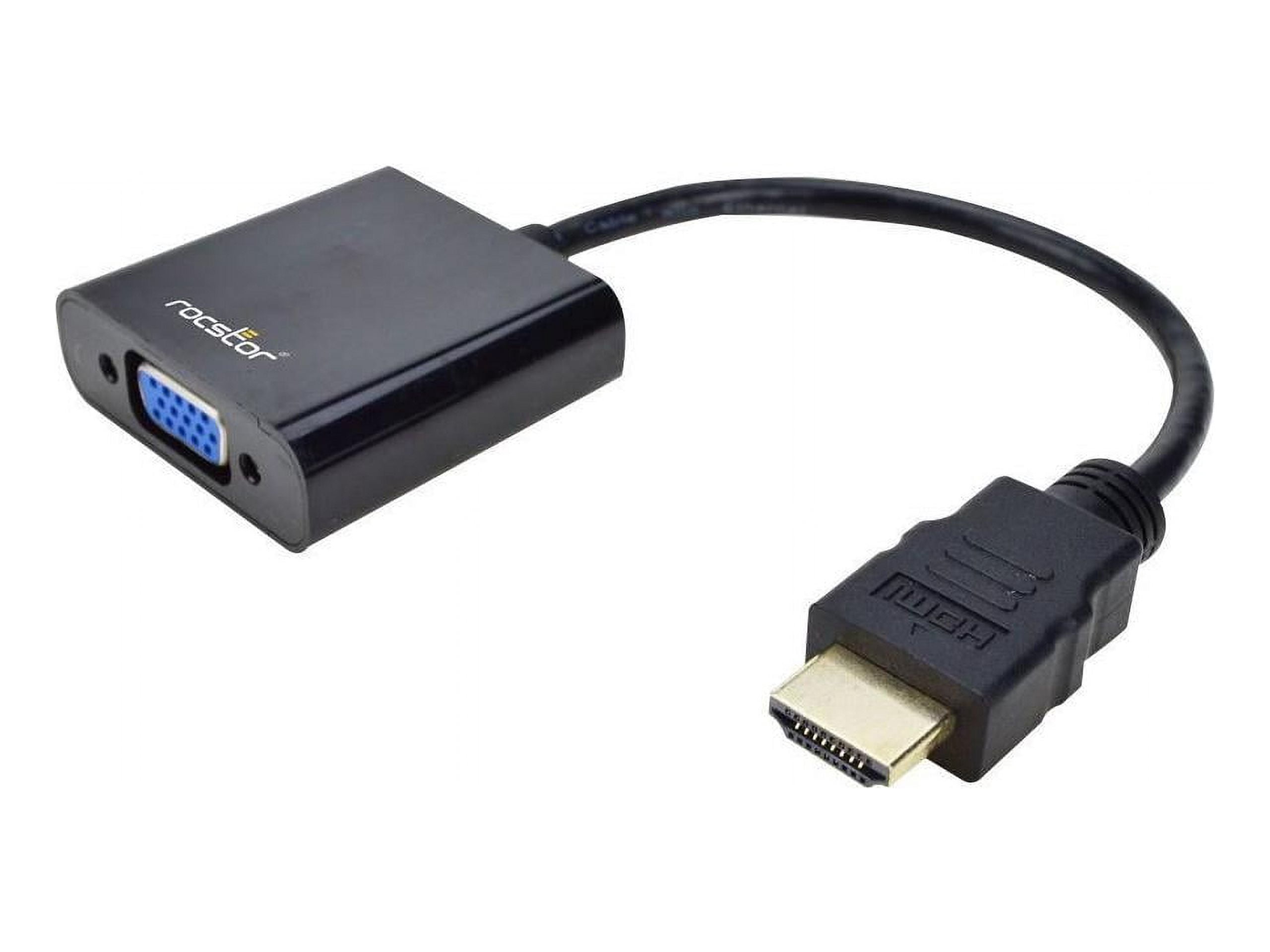 3IN HDMI TO VGA M/F + 3.5MM AUDIO CABLE ADAPTER BLACK - Walmart ...