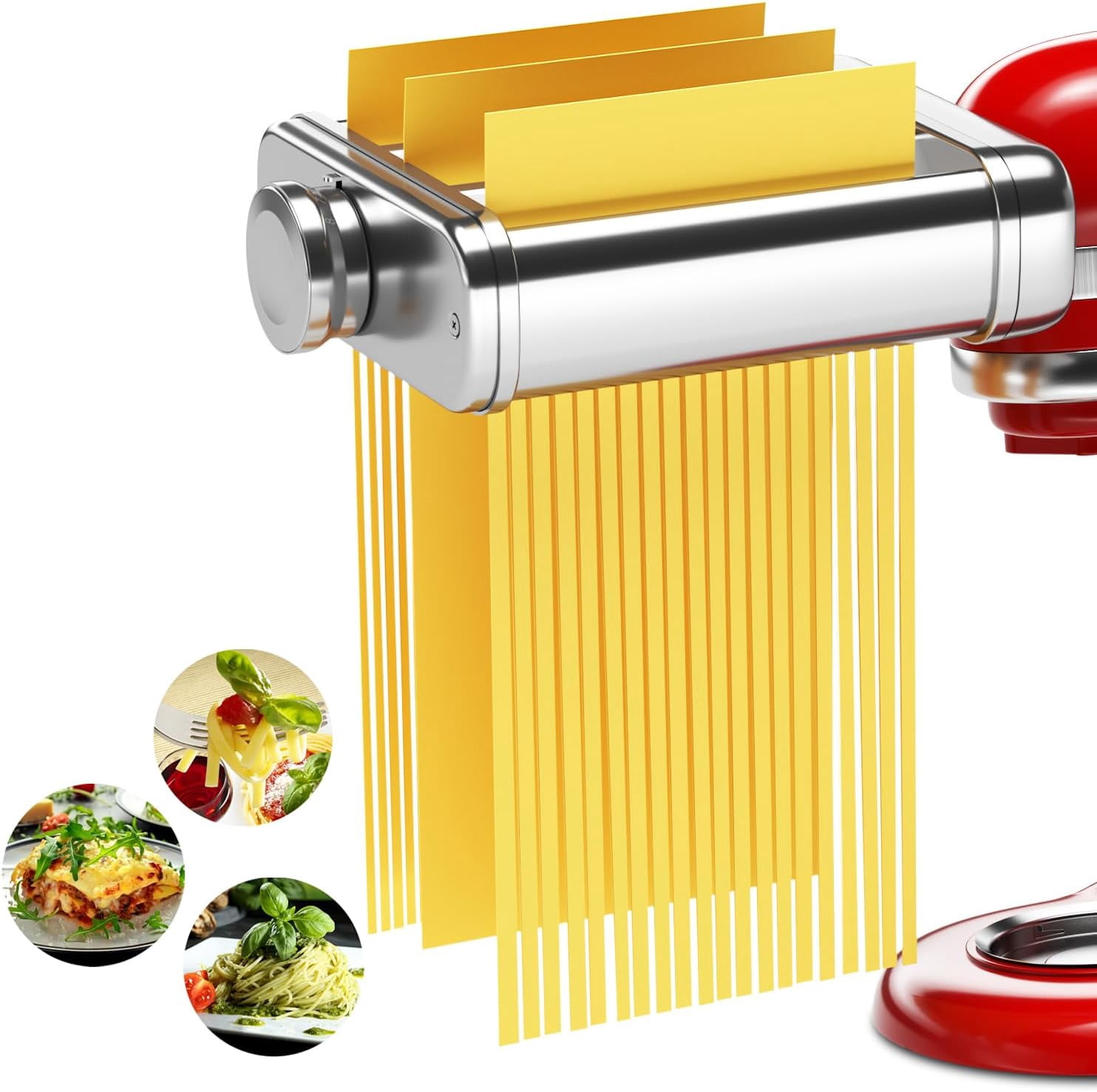 3IN1 Pasta Maker Attachment for All KitchenAid Mixers, Kitchen aid ...