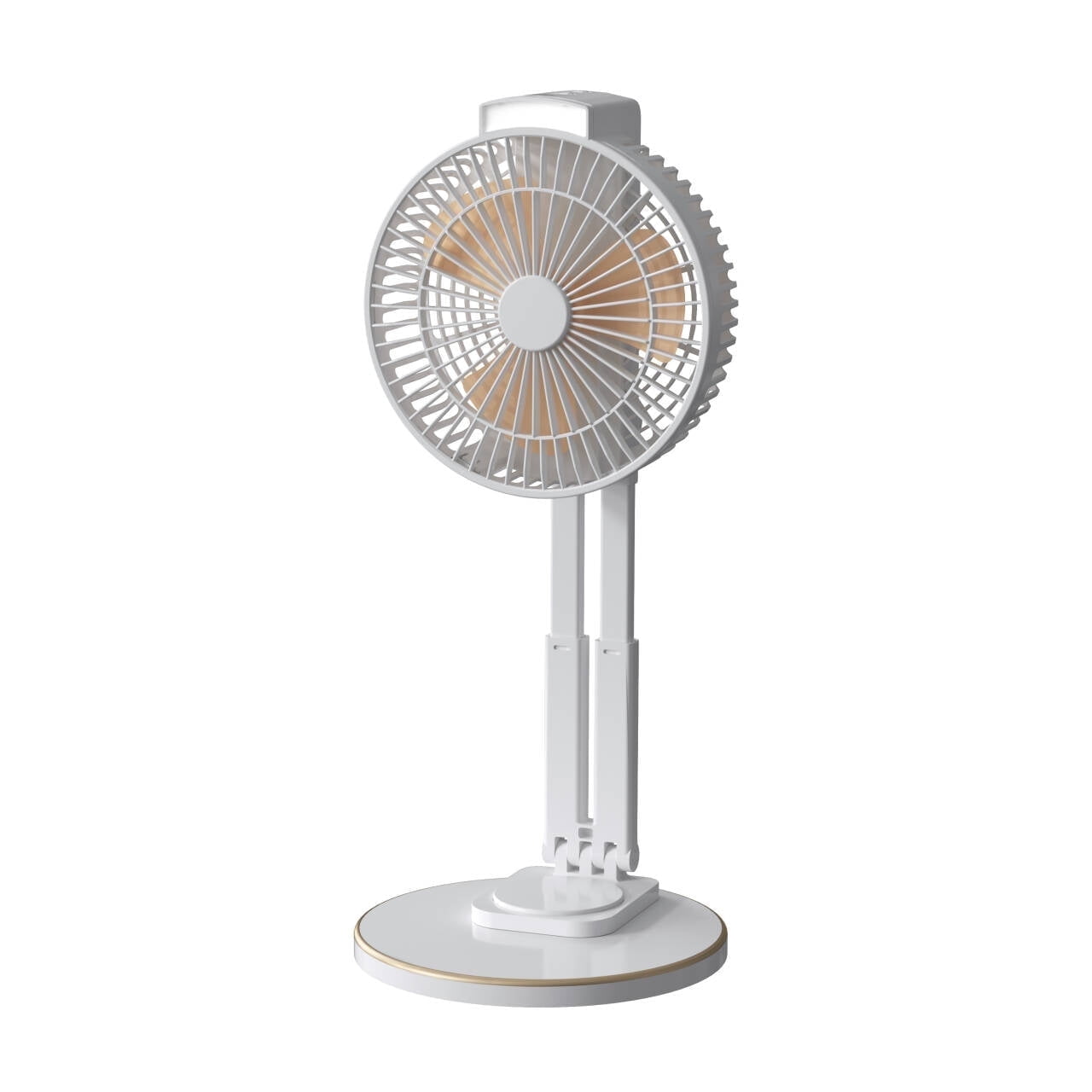 3IN1 Portable Fan for Camping, 7inch Rechargeable Table Fan with Light ...