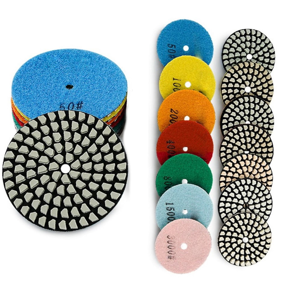 3In Dry Polishing Pad Sanding Discs 8Cm Grinding Wheel Marble Granite ...