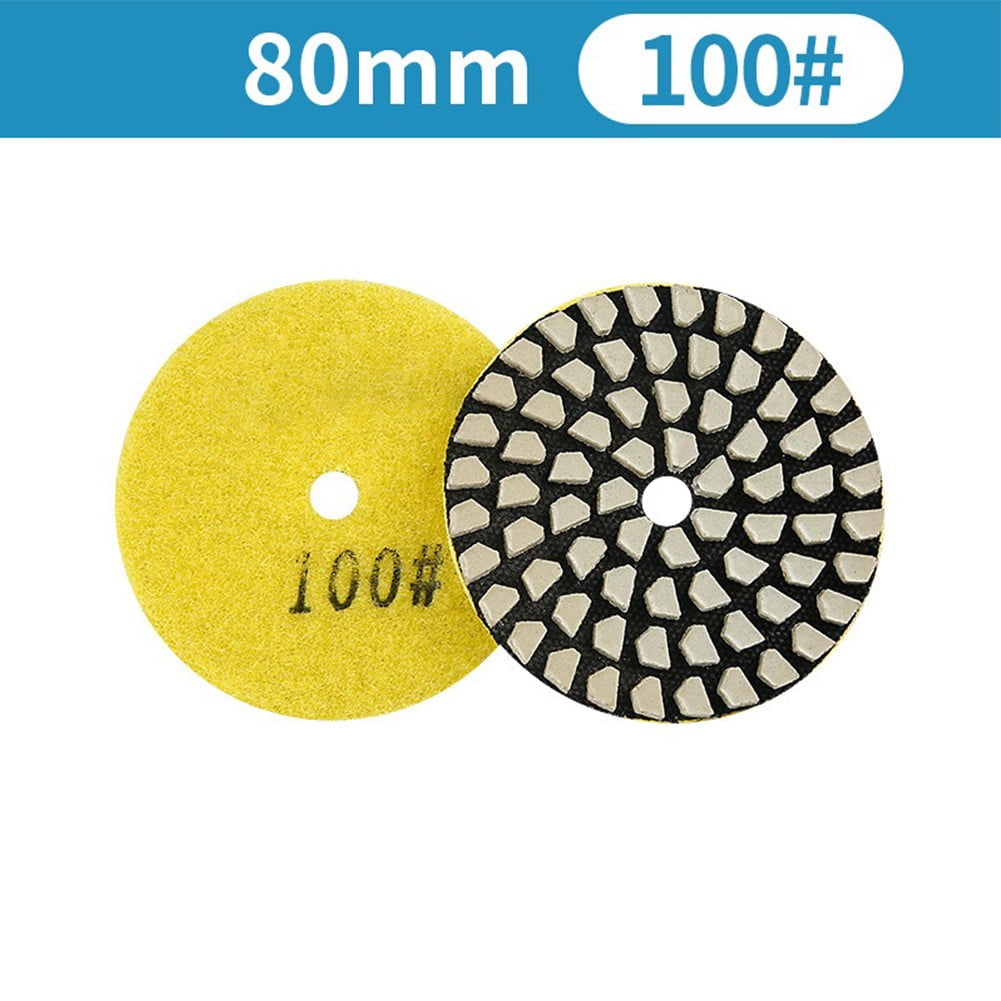 3In Dry Polishing Pad Sanding Discs 8cm Grinding Wheel Marble Granite ...