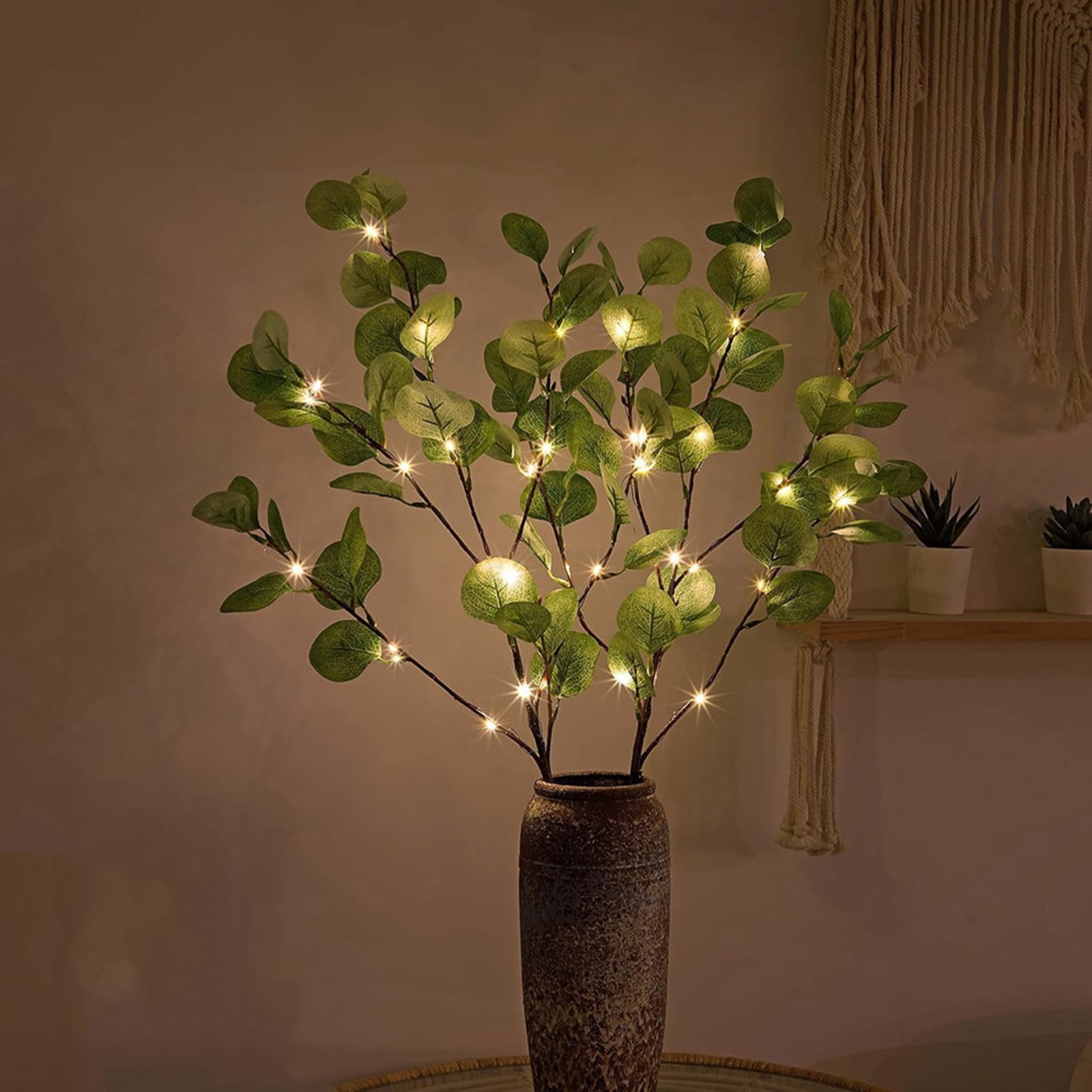 3In Leaf Decoration With Lights, Artificial Branch With Flexible Design ...