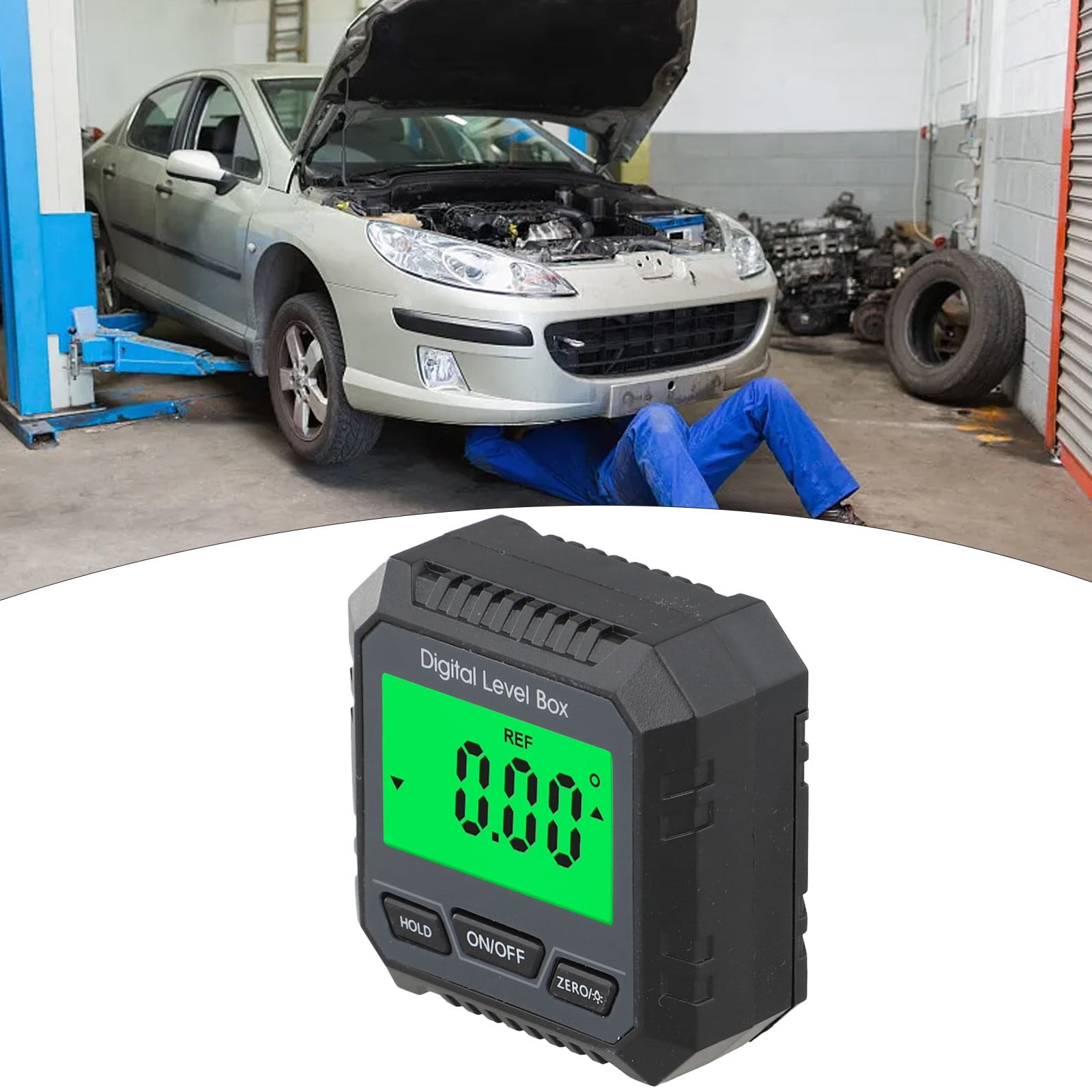 3In1 Digital Goniometer Electronic Angle Ruler Backlight Protractor ...