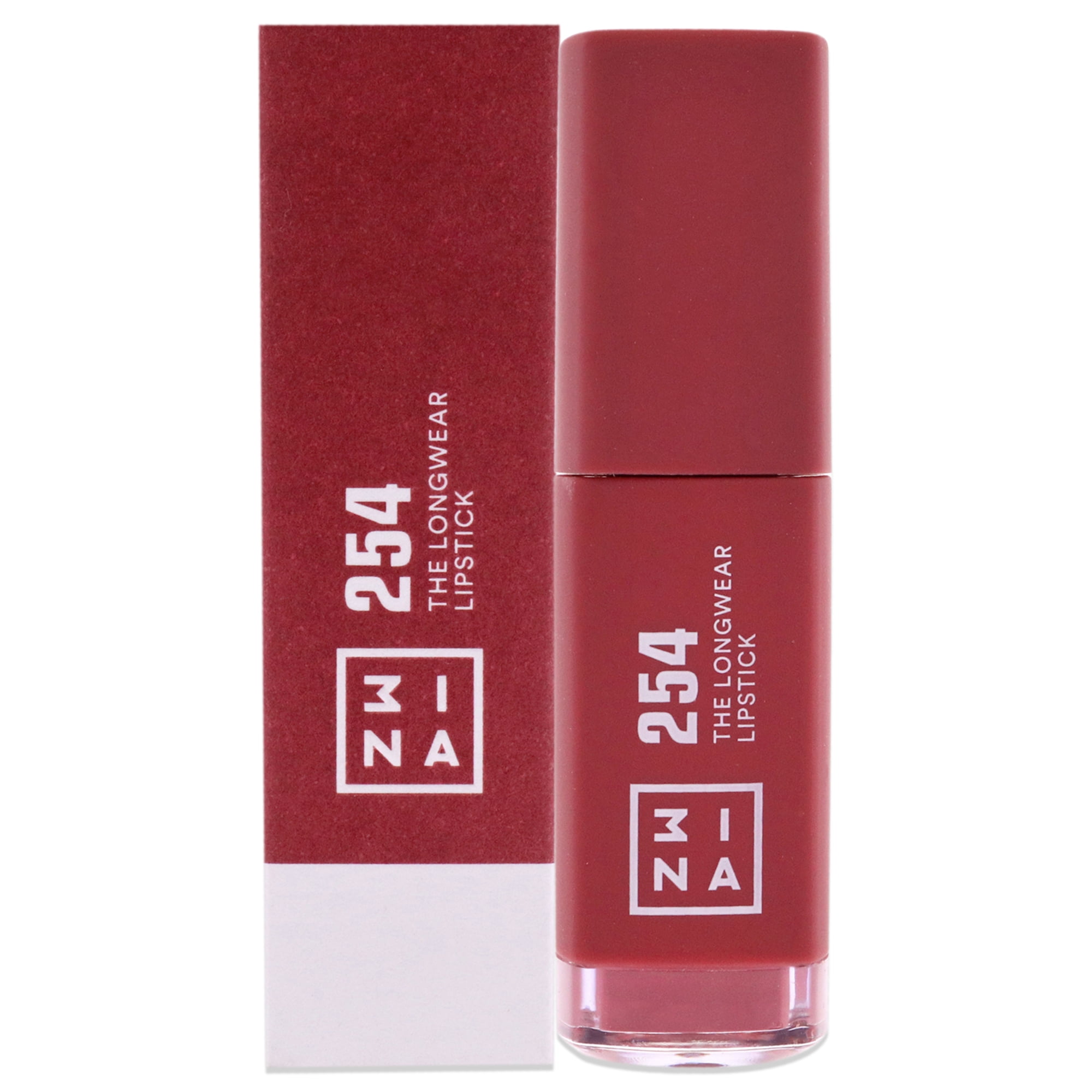 3Ina The Longwear Lipstick - 254 Dark Pink Nude 0.20 oz Lipstick ...