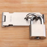Heavy Duty Door Hasp with Turning Padlock Eye Mount, Stainless Steel ...