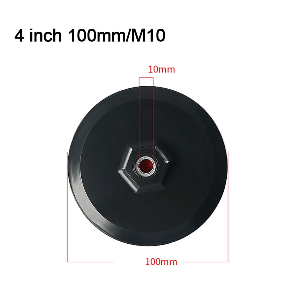 3Inch 4Inch Rubber Backing Pad M10 M14 Thread Polishing Disc For Angle ...