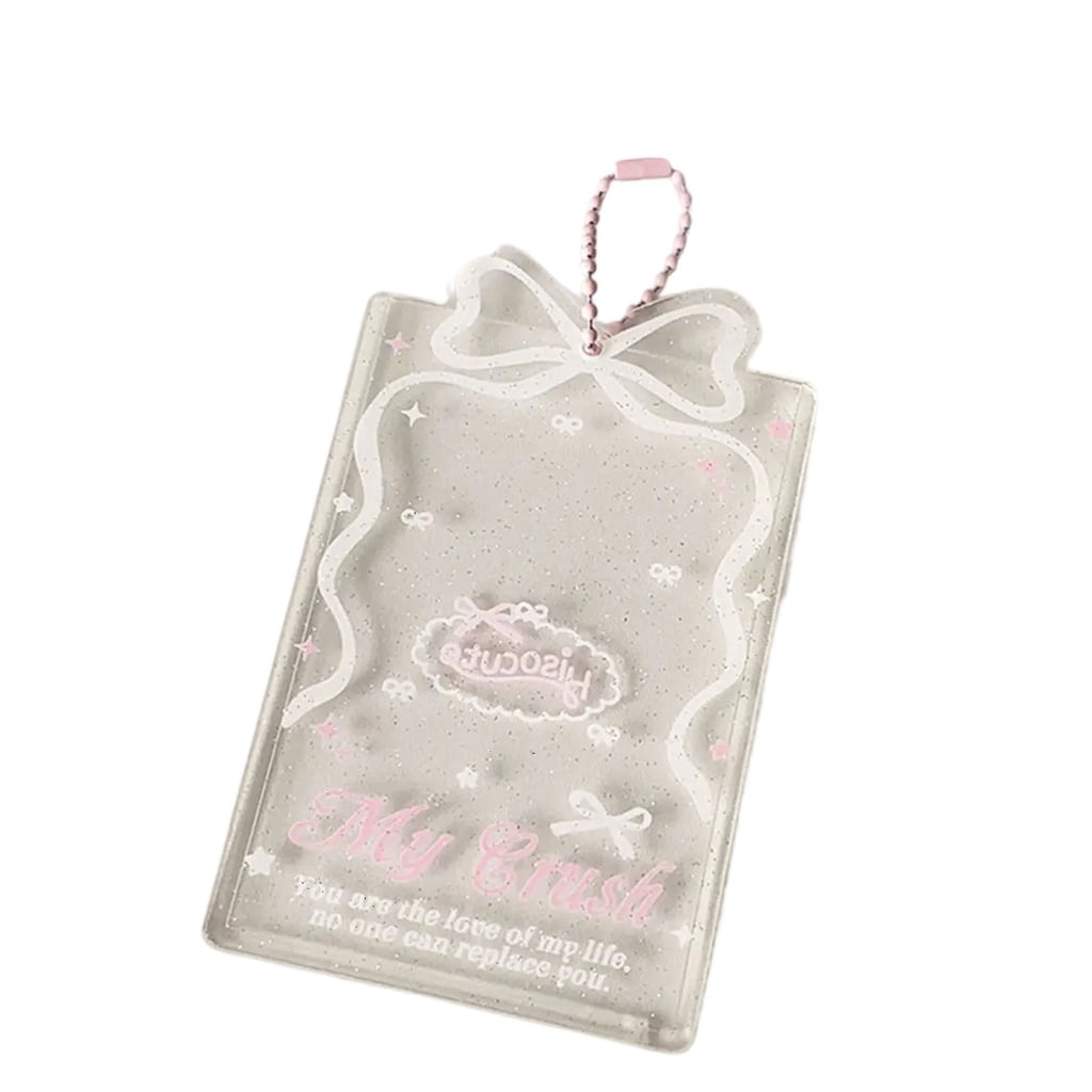 3Inch Photo Card Holder Clear Acrylics Photocard Sleeves with Beads ...