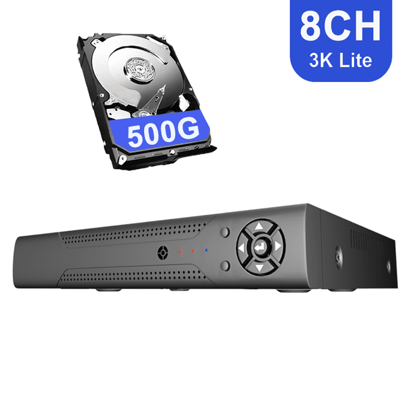 3K Lite 8CH Digital Video Recorder,H.265+ Hybrid 5-in-1 DVR with AI ...