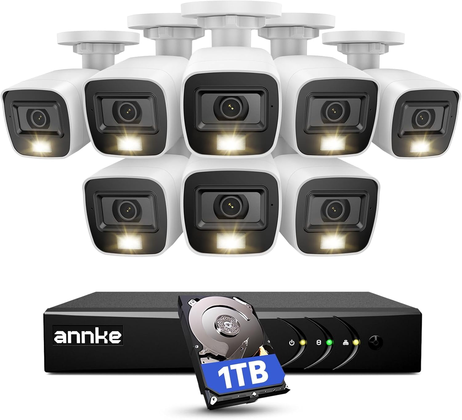 3K Lite Wired Security Camera System with AI Human/Vehicle Detection, H ...
