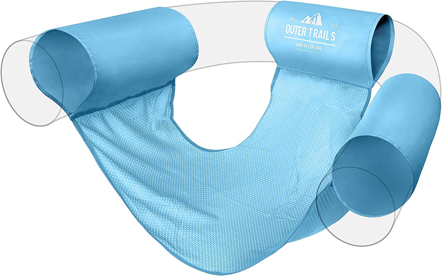 3KB Outer Trails JUMBO Sling Mesh Pool Noodles Chair, Light Blue, 2 ...