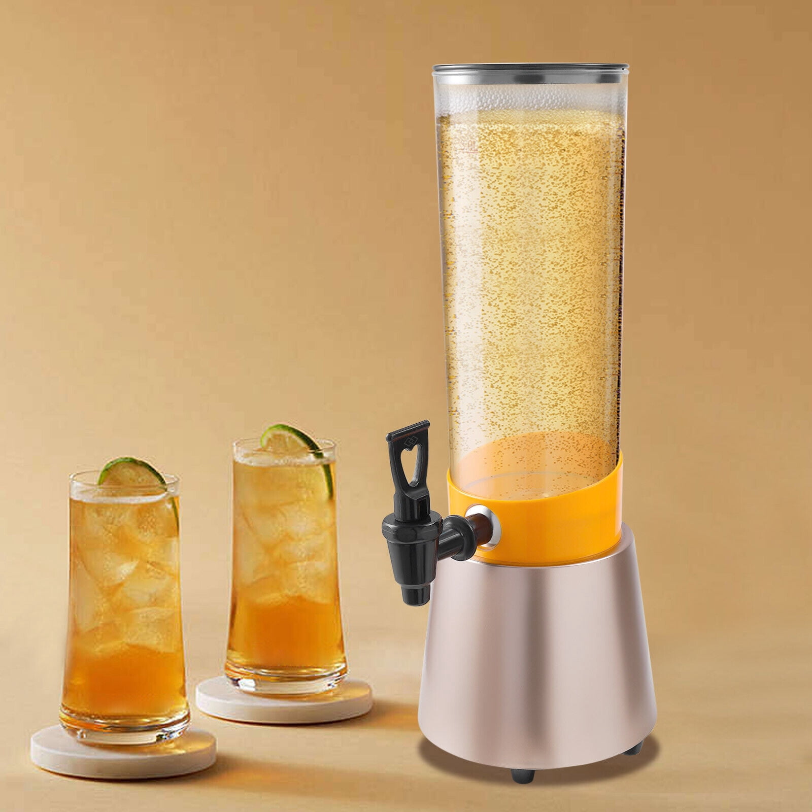 3L/0.79gal Stainless Steel Water Juice Drink Dispenser Multicolor ...