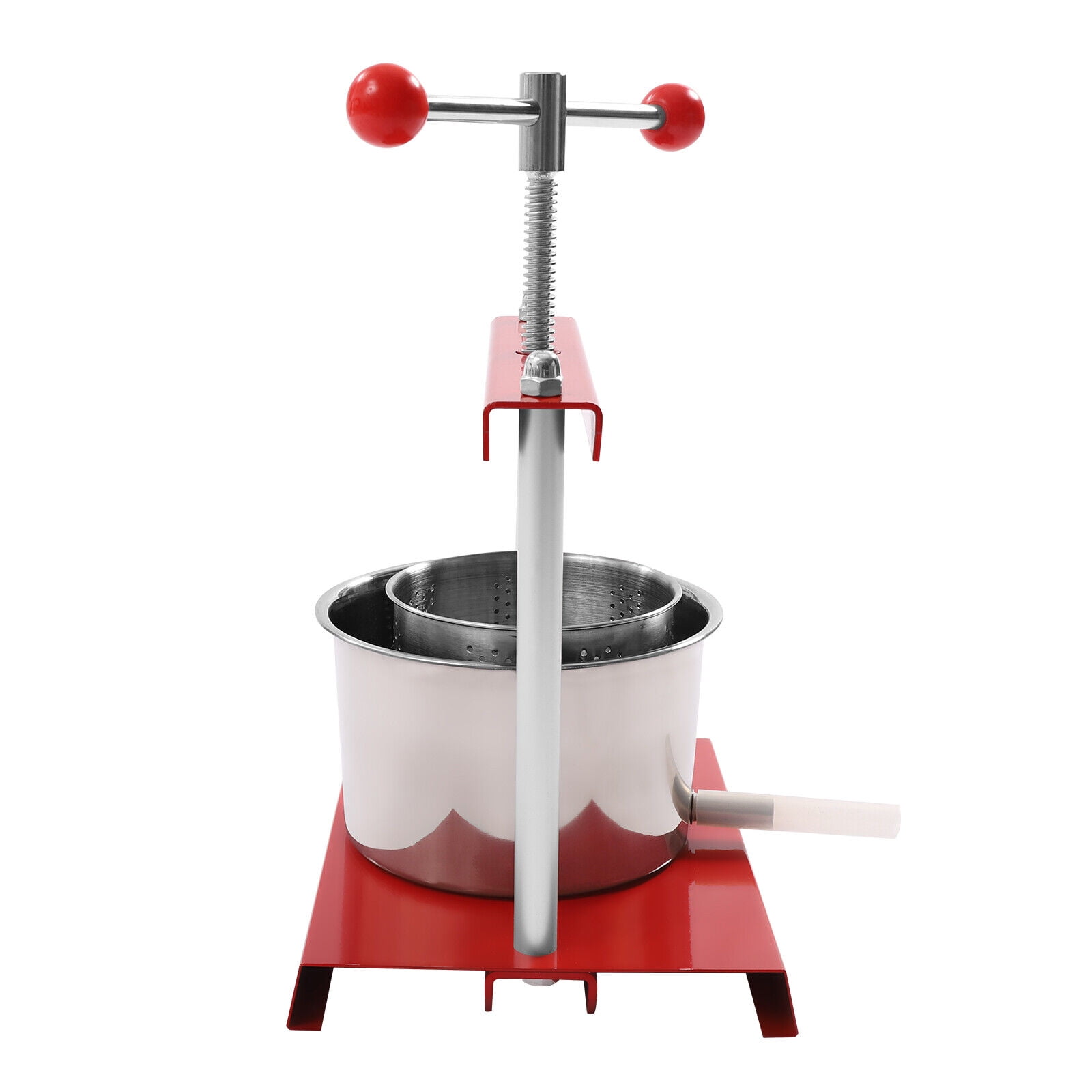 3L/0.8 Gallon Fruit Wine Hand-pressing Press Machine Stainless Steel ...