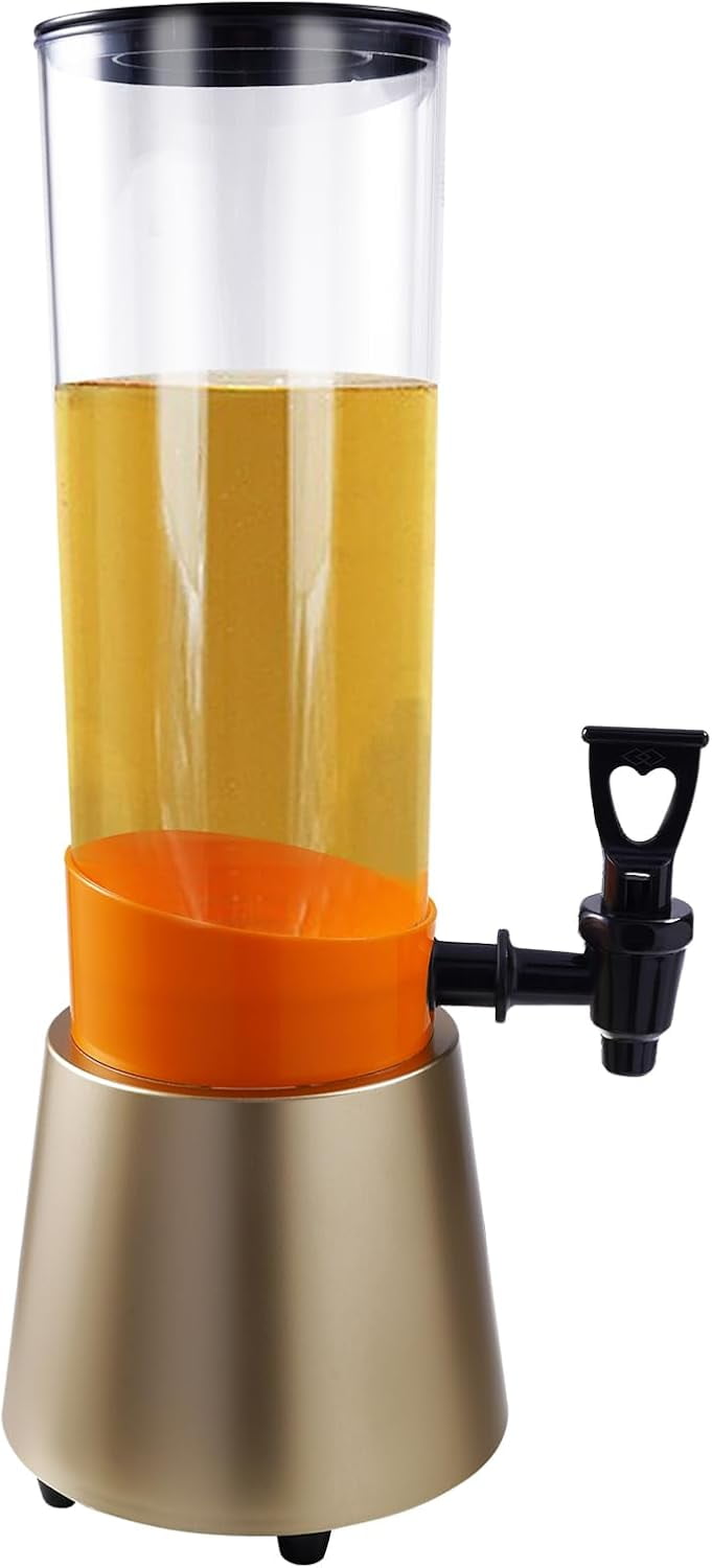 3L/100oz Beer Tower Beverage Dispenser with Spigot & LED Light, Mimosa ...