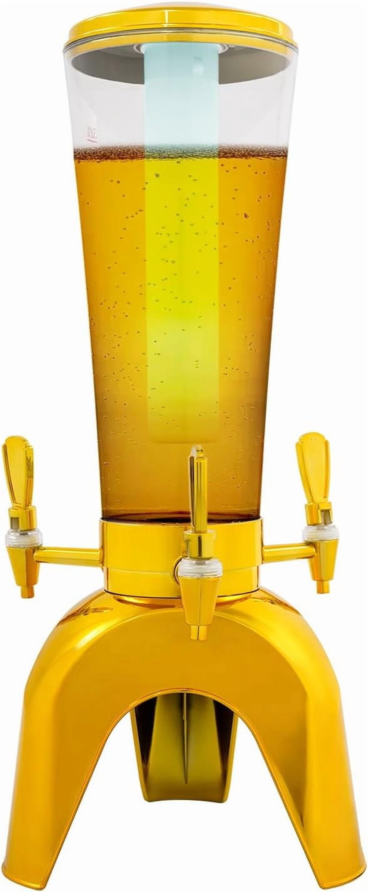 3L/101.45Oz Mimosa Tower Dispenser, Drink Dispenser Tower with Ice Tube ...
