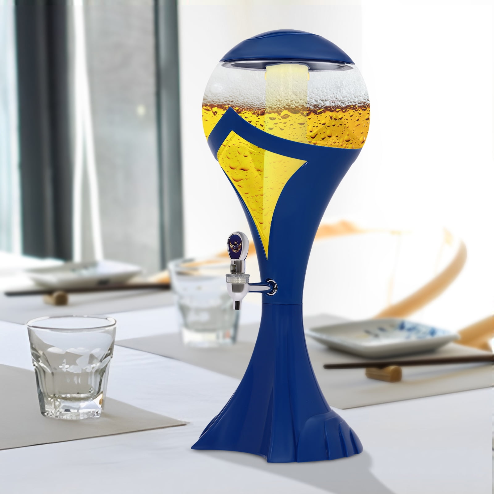 3L/101.5Oz Portable Wine Dispenser Sphere Wine Dispenser with Faucet ...