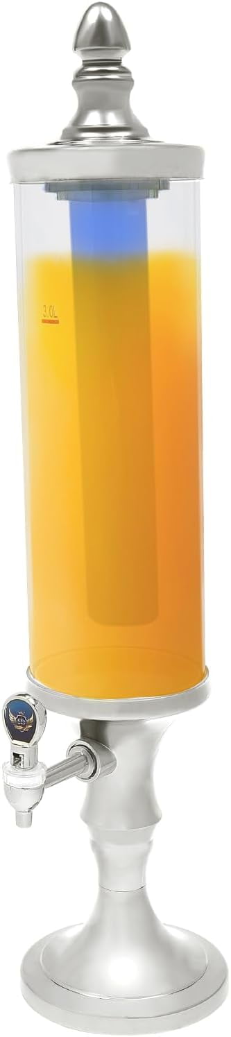 3L Beer Tower Dispenser with Ice Tube and Light-Tabletop Beer Dispenser ...