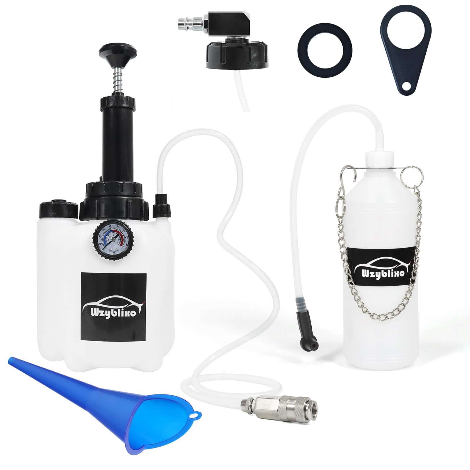 3L Brake Bleed Kit Manual Brake Bleed Fluid Pump Brake Bleeder Vacuum Pump Kit with 1L Brake ...