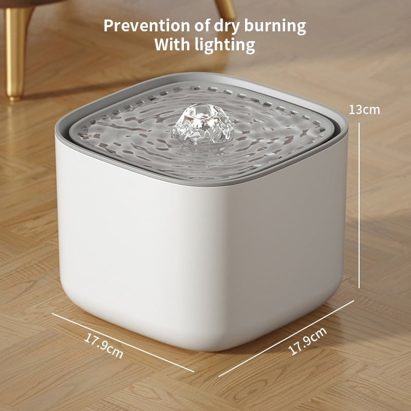 3L Cat Water Fountain Auto Recirculate Filter Large Capacity Filtring ...