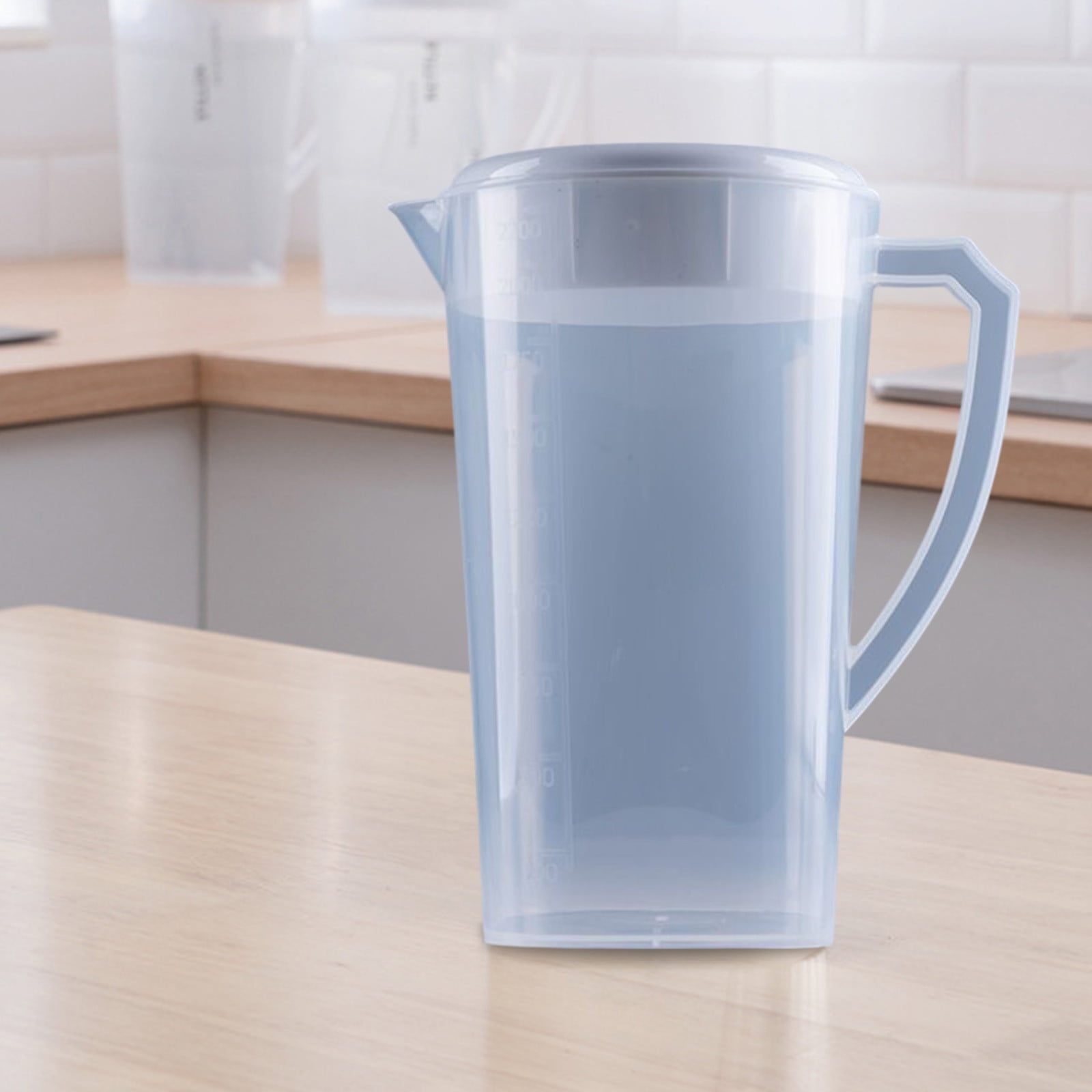 3L Clear Plastic Pitcher with Lid - Leakproof Beverage Dispenser for ...