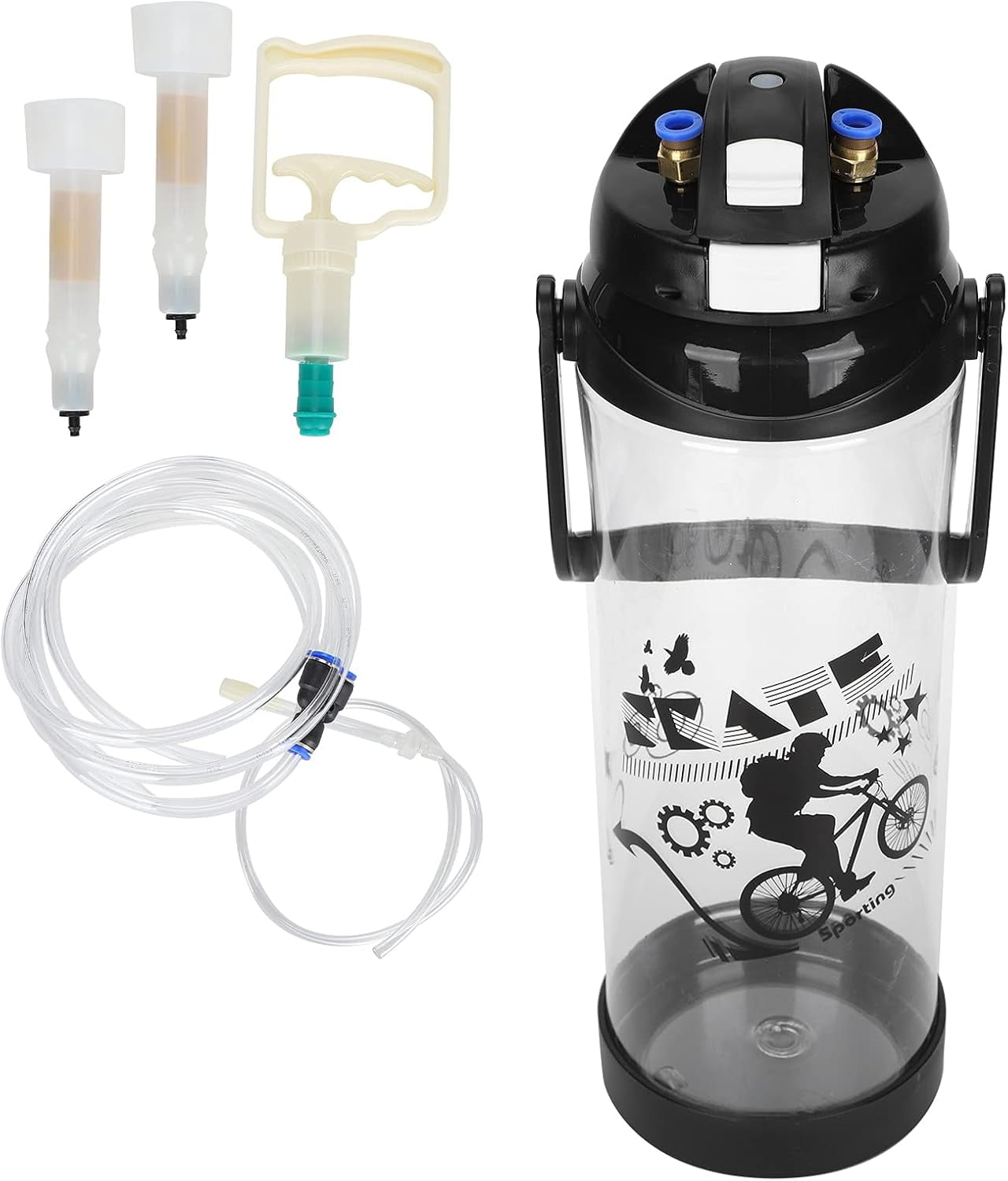 3L Cow Milking Machine, Portable Pulsation Vacuum Pump Cow Milker ...