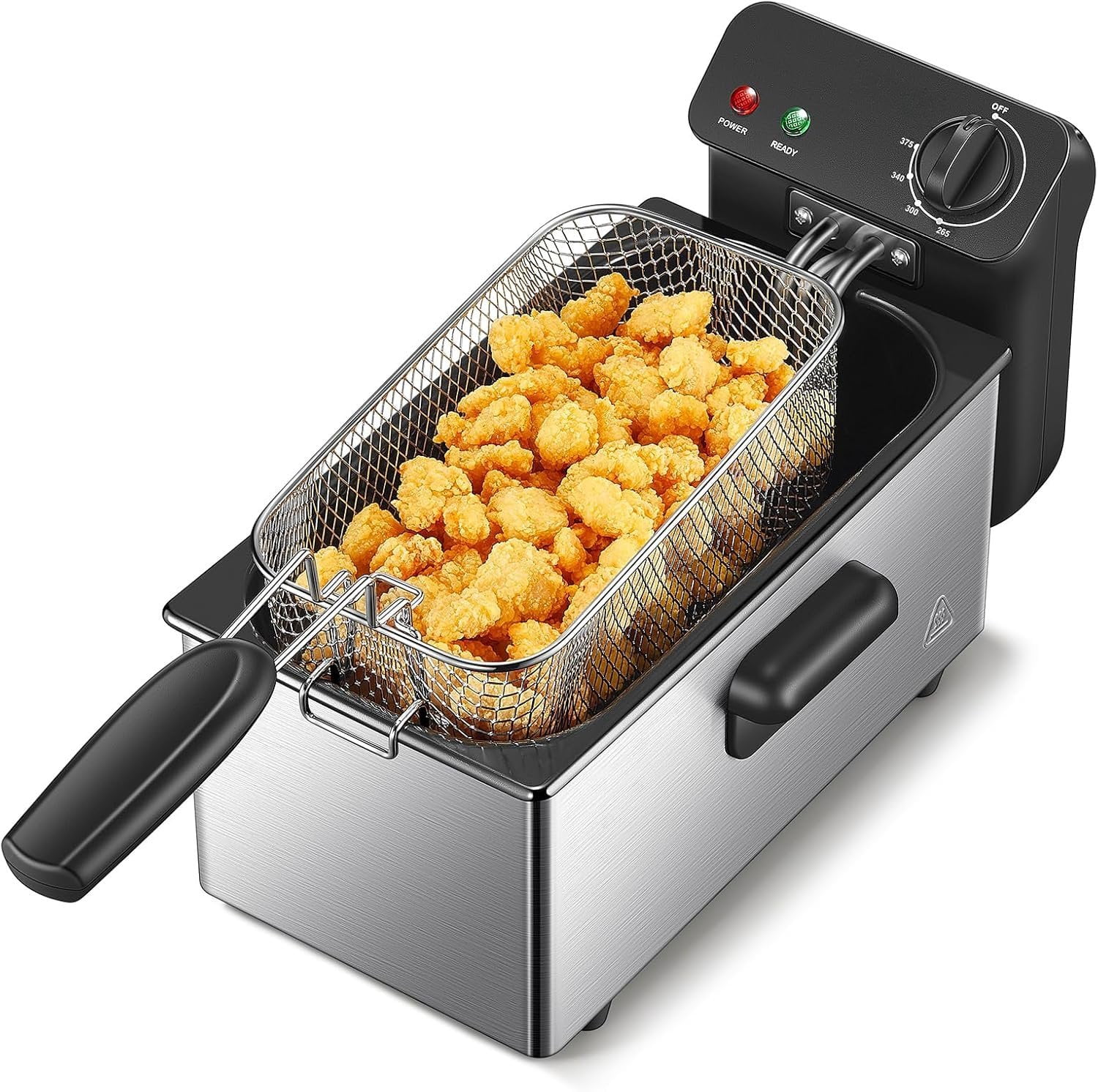 3L Electric Deep Fryer 1500W, Adjustable Temperature up to 375?F ...