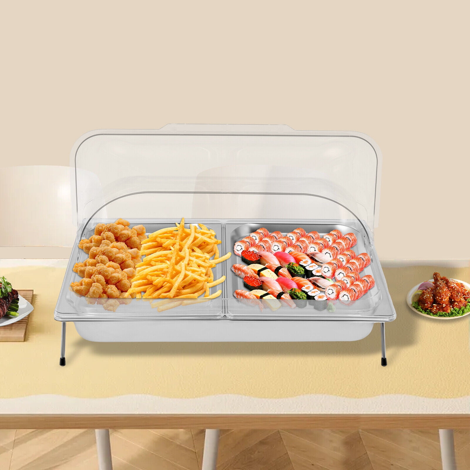 3L Food Display Tray Buffet Cold Serving Cooler Platter Party Platter ...