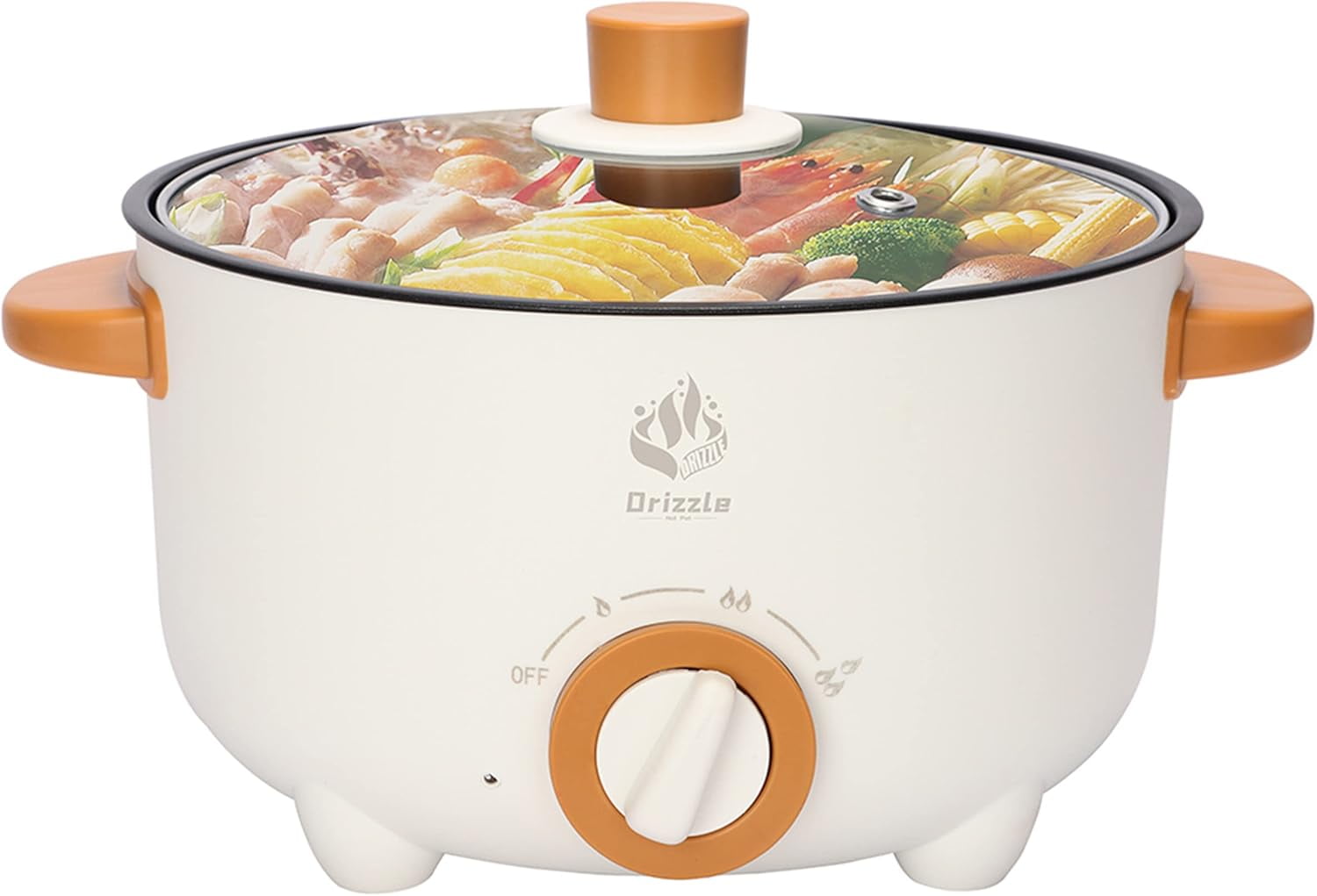 3L Hot Pot Cooker Electrical Skillet - Multifunction Frying Pan 110V Non-Stick Grill Stir-fried ...