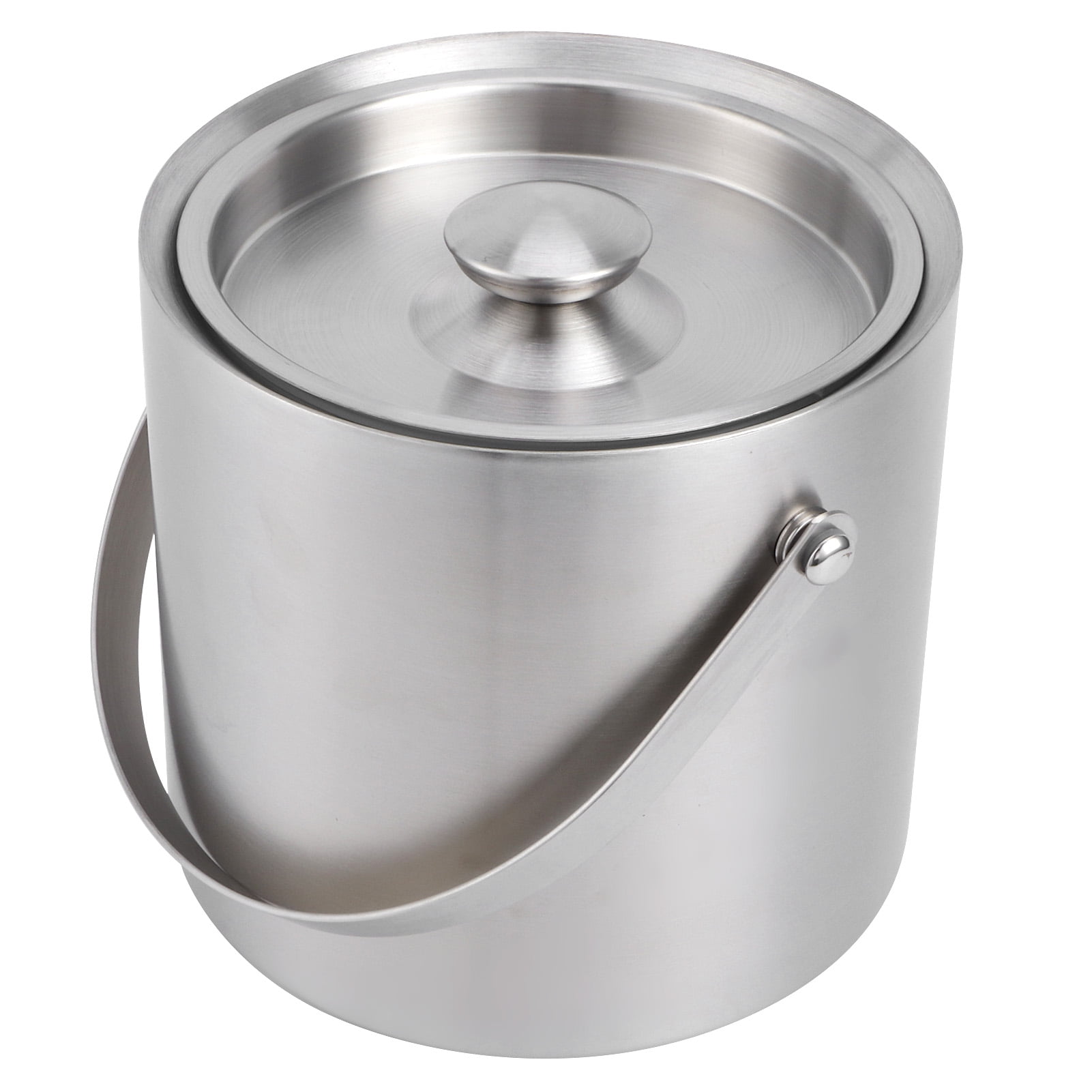 3L Ice Bucket with Lid Portable Double Wall Wine Ice Barrel for Bar ...