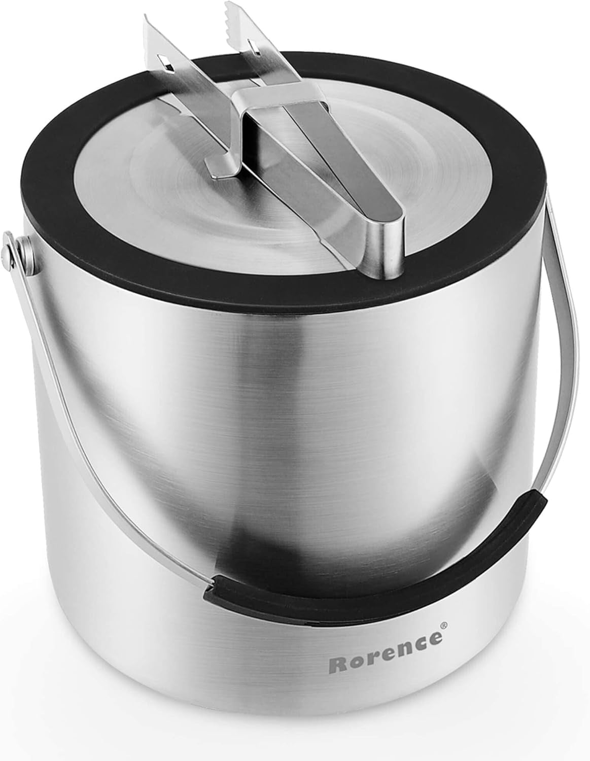 3L Ice Buckets for Parties, Stainless Steel Ice Bucket with Lid & Ice ...