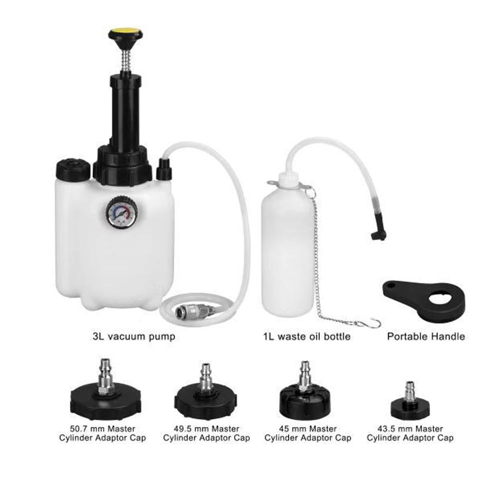 3L Manual Brake Clutch Fluid Bleeder Kit, Brake Liquid Bleeding Kit ...