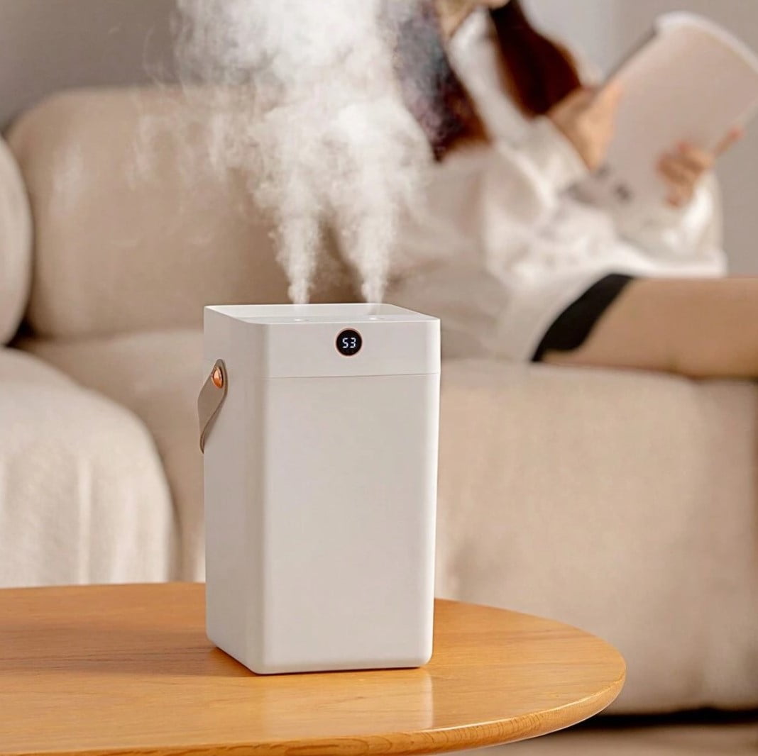 3L Portable Bedroom Humidifier With Dual Nozzles And Large Mist Volume ...