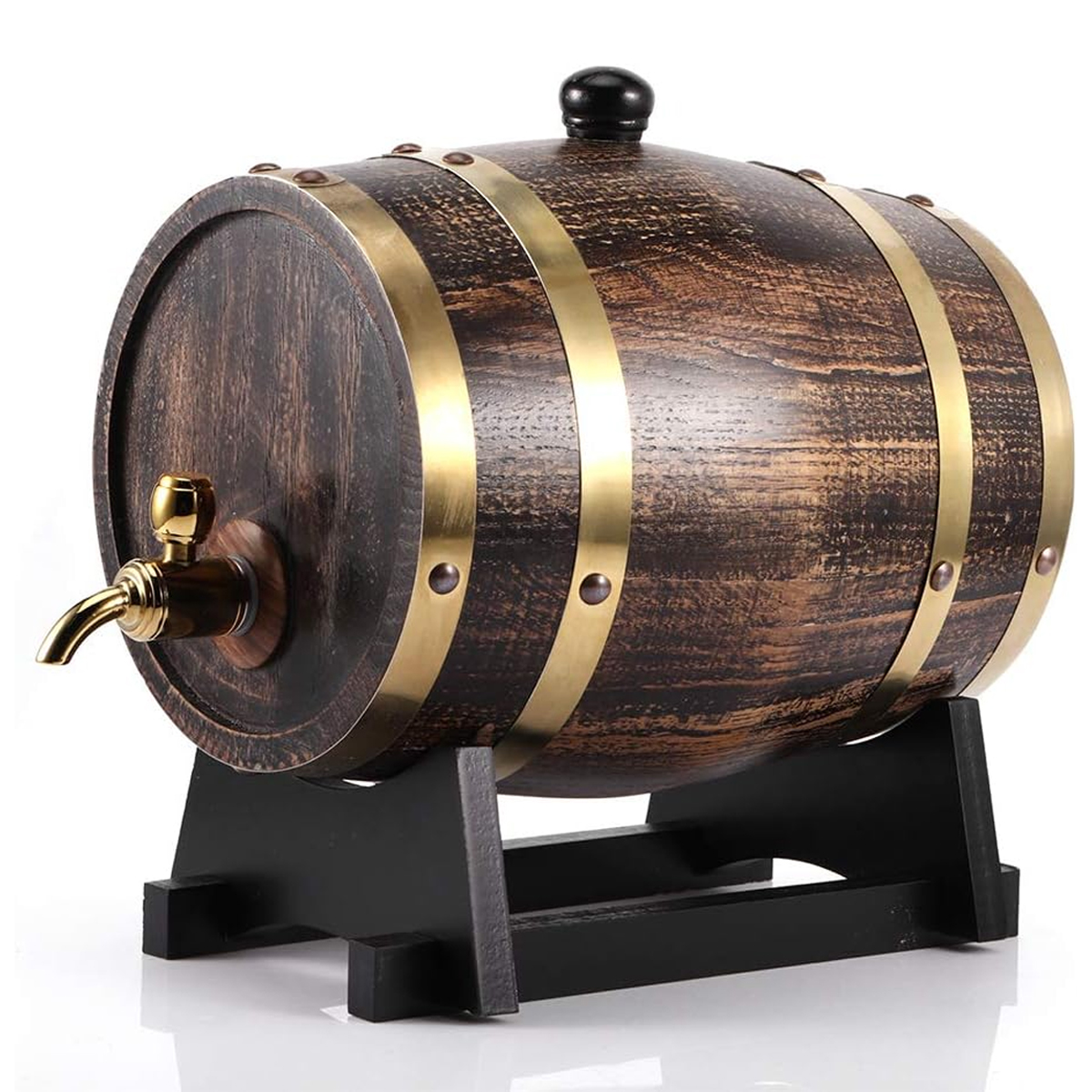 3L Retro Style Oak Wood Red Wine Brandy Whisky Barrel Keg Bucket ...