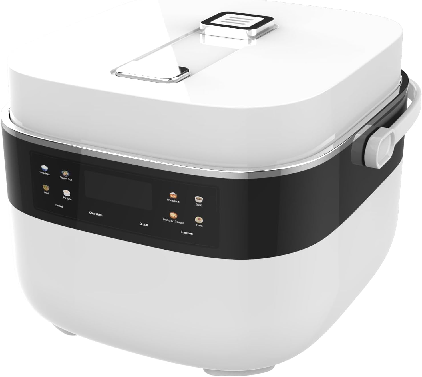 3L Smart Rice Cooker, 6-Cup Uncooked, Fuzzy Logic, Stainless steel ...
