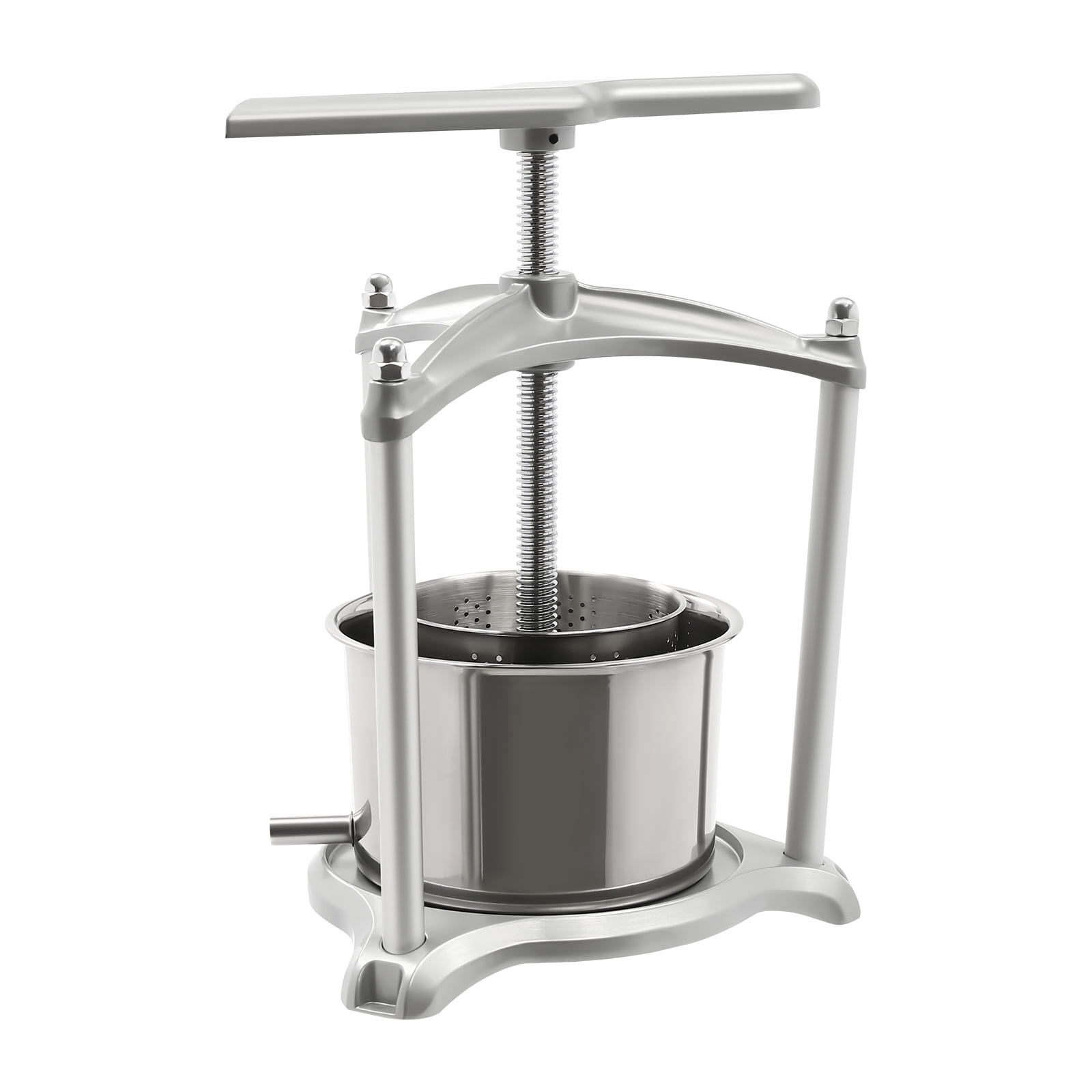 3L Stainless Steel Fruit and Wine Press Extractor with Juice Outlet ...