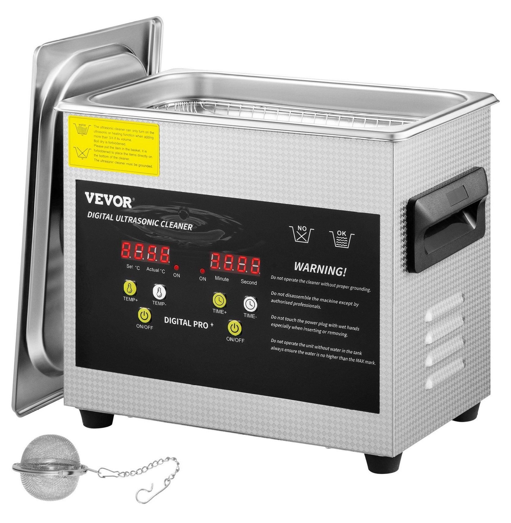3L Upgraded Ultrasonic Cleaner (200W Heater,120W Ultrasonic ...