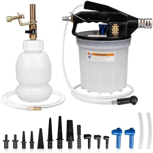 3L Vacuum Brake Bleeder Kit, One Person Pneumatic Brake Fluid Bleeder ...