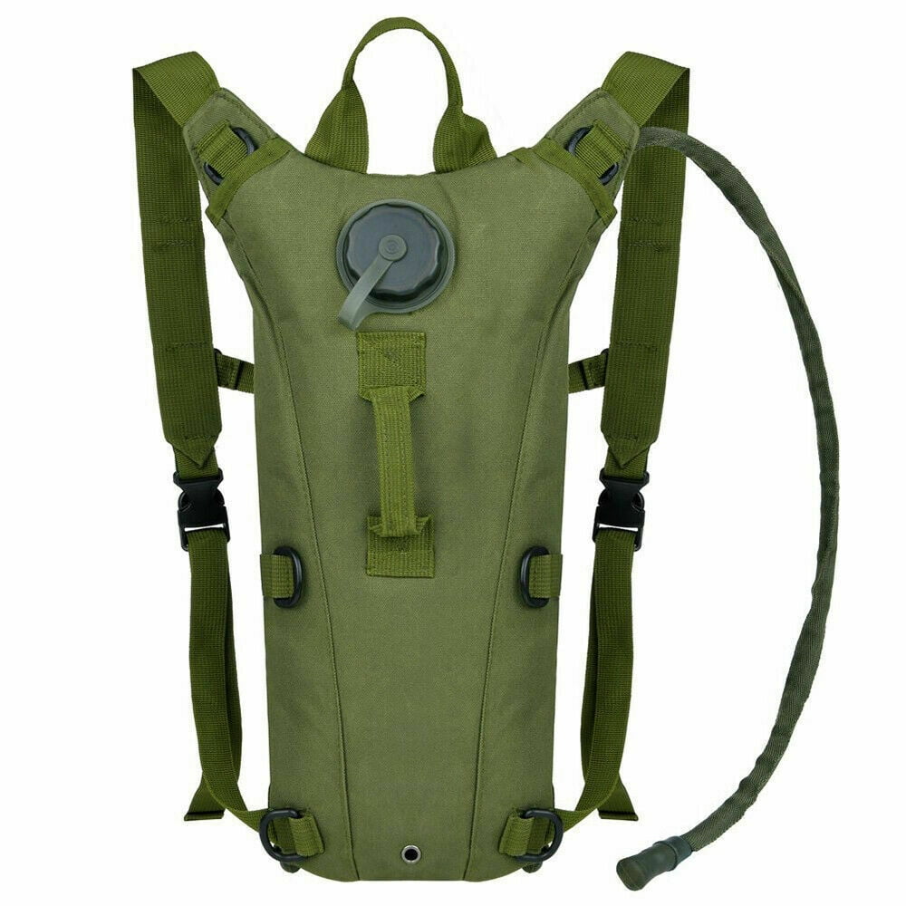 3L Water Bladder Bag Green Hydration Backpack Pack Hiking Camping ...