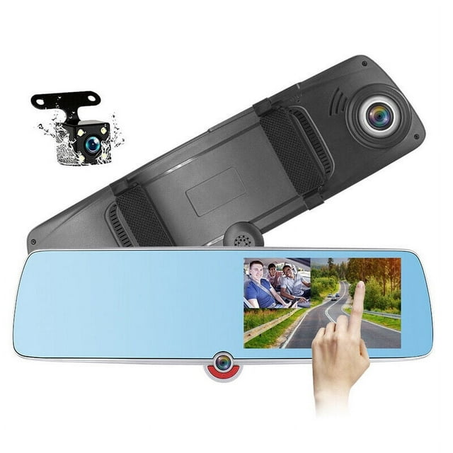 3Lens Car Mirror Dash Cam Video Recorder Camera G-sensor 1080P Front ...