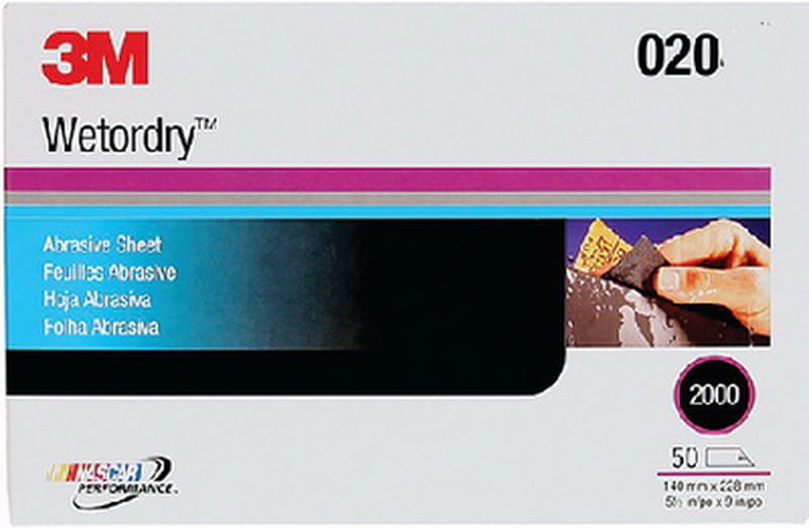3M 02036 Imperial Wet Or Dry Paper Sheets, 9" x 11" Grade P600 50/Pack ...