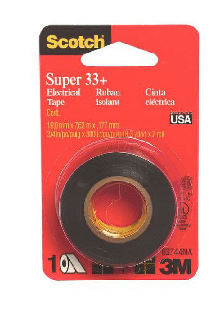 3M 03744 Elec.Tape Vinyl-Plastic - Walmart.com